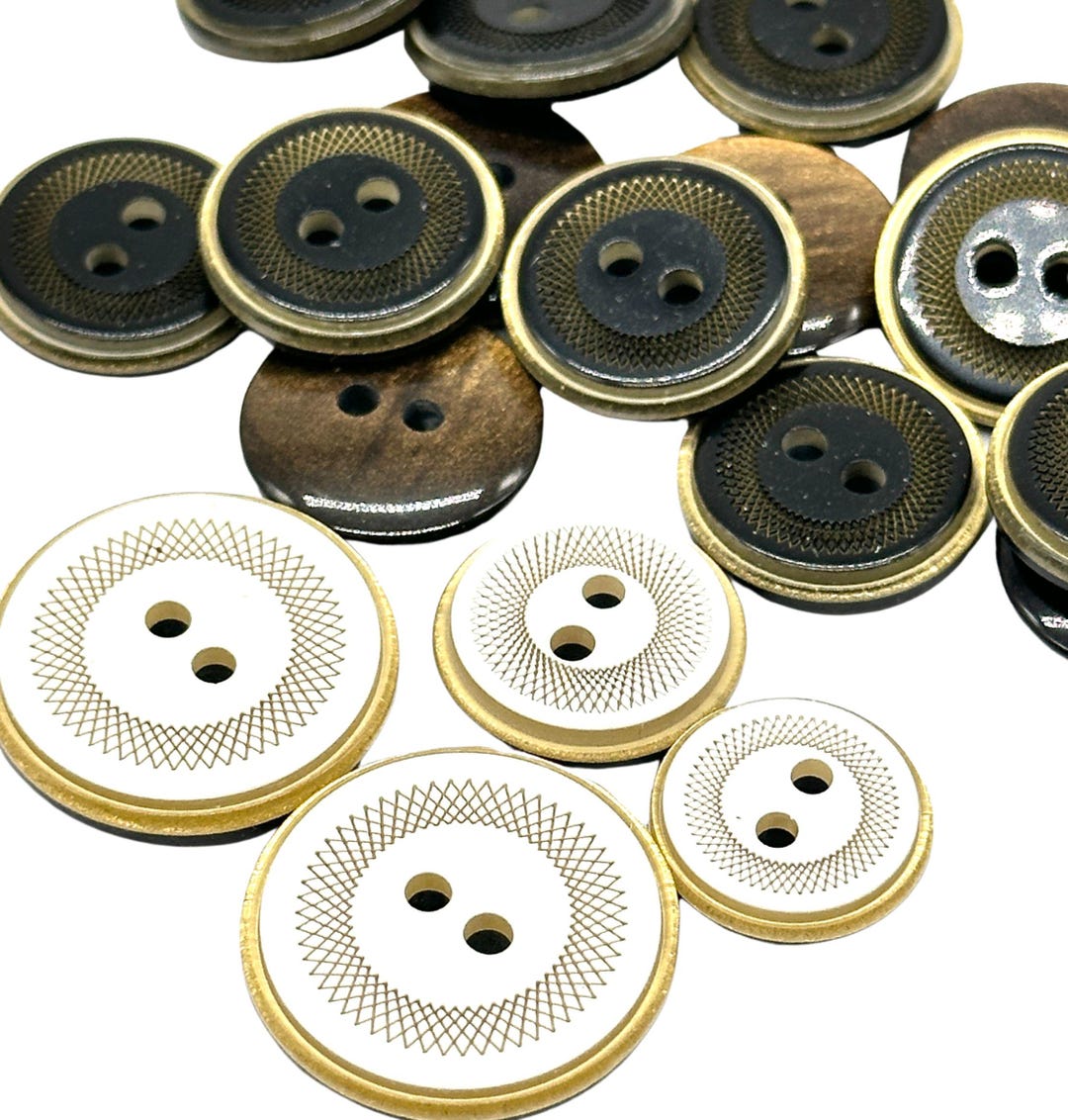 12 Pcs Vintage Clothing Buttons for Sewing | Decorative Art Deco Style ...