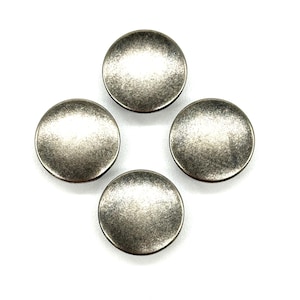 12 Vintage Jeans Buttons: Gunmetal or Antique Silver, 17mm Sewing ...