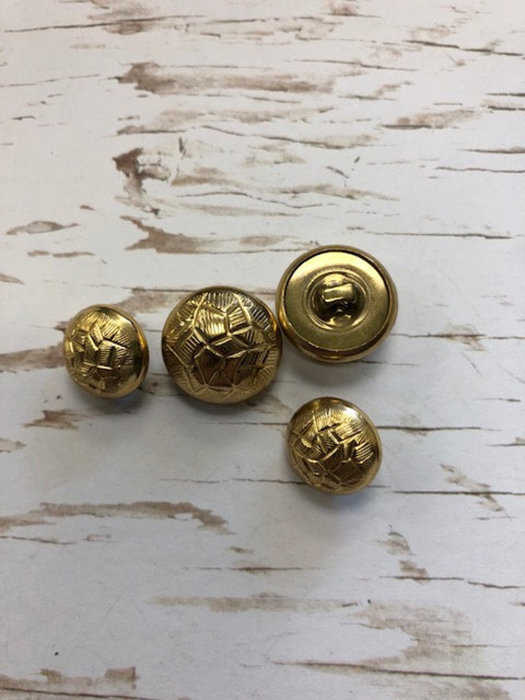 One Package 12 Buttons Baroque Design Half Ball Vintage - Etsy