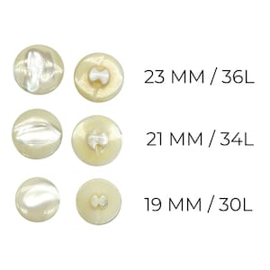 12 Vintage "mother of Pearl" Shank Buttons | Pearl Color, Multiple ...