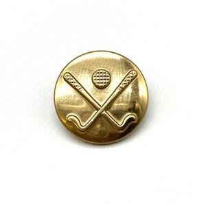 12 Pcs Vintage Golf Theme Shank Buttons Gold Metal Decorative Buttons ...