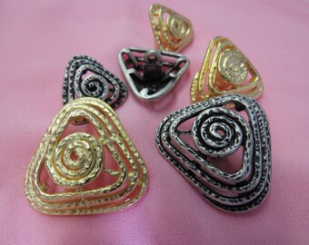 Triangle Buttons - Etsy