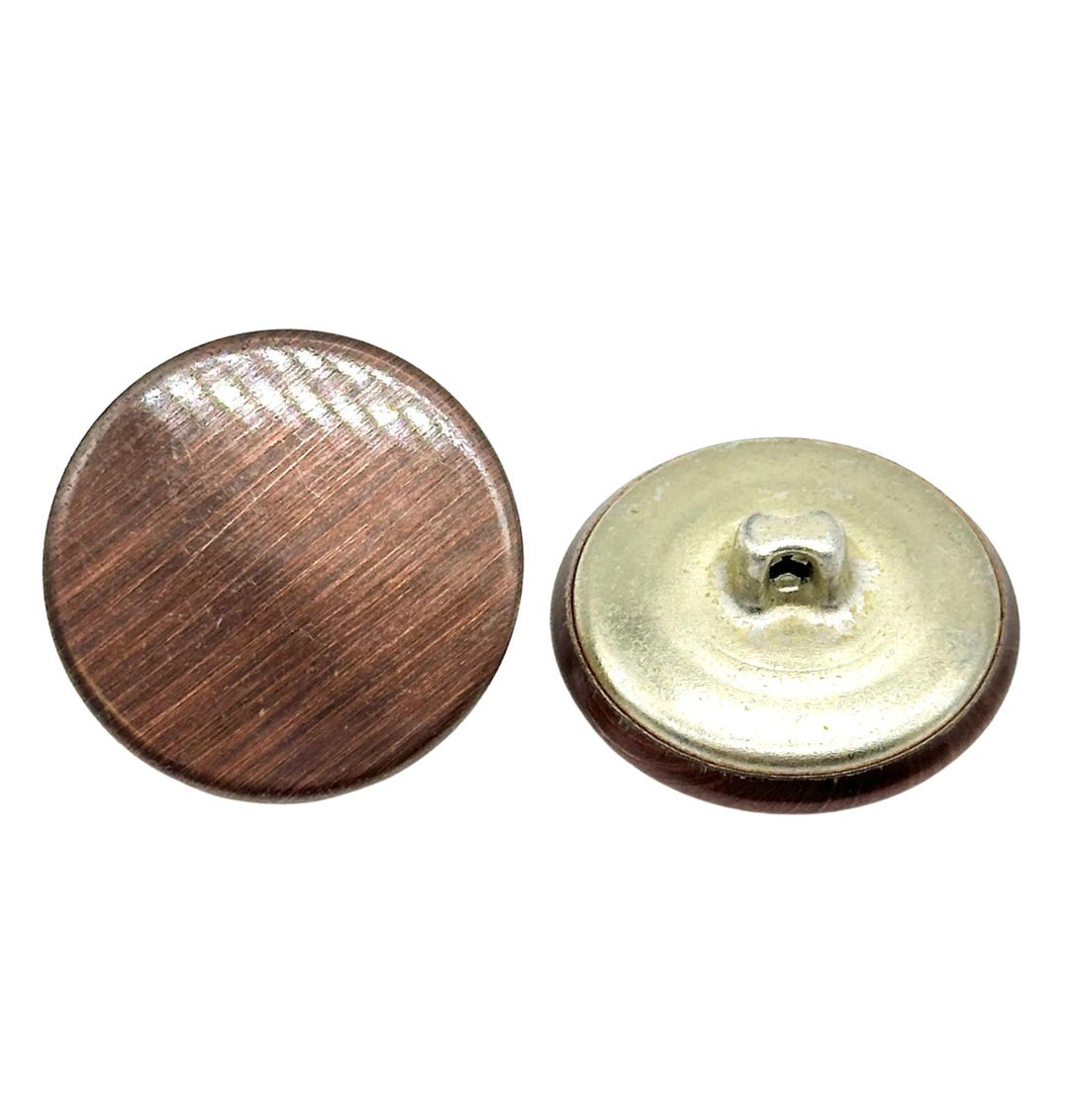 12 Pcs Vintage Metal Shank Buttons | Antique Brass & Copper ...