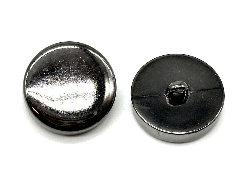 Vintage Pewter Metal Shank Buttons: Classic Sewing Buttons (set of 12 ...