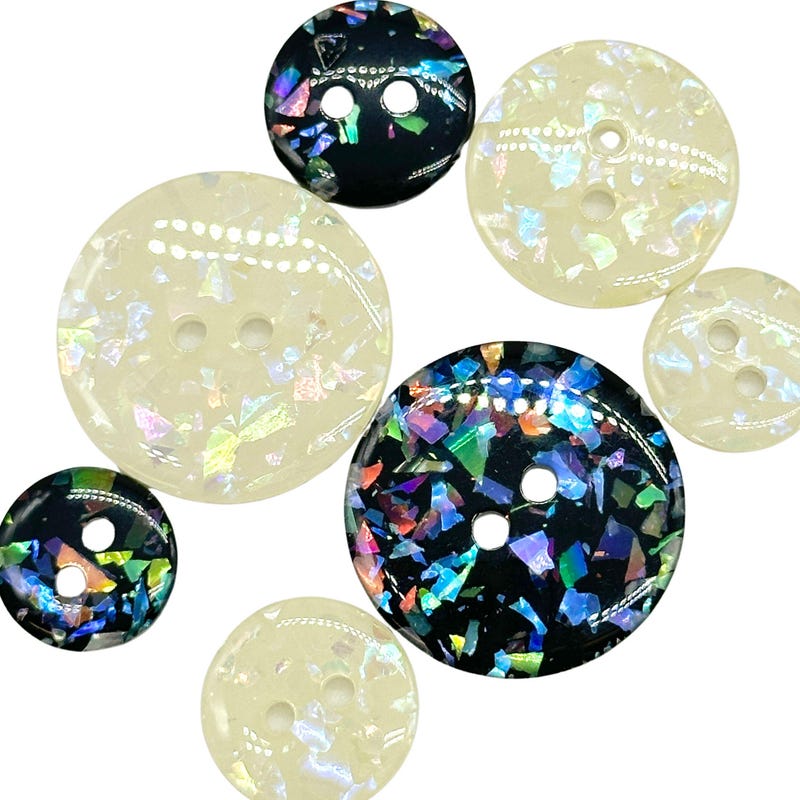 Antique Glass Buttons - Etsy