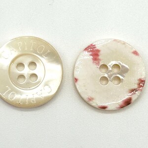 Vintage "capitol" Logo Mother of Pearl Buttons - Set of 6 - Etsy