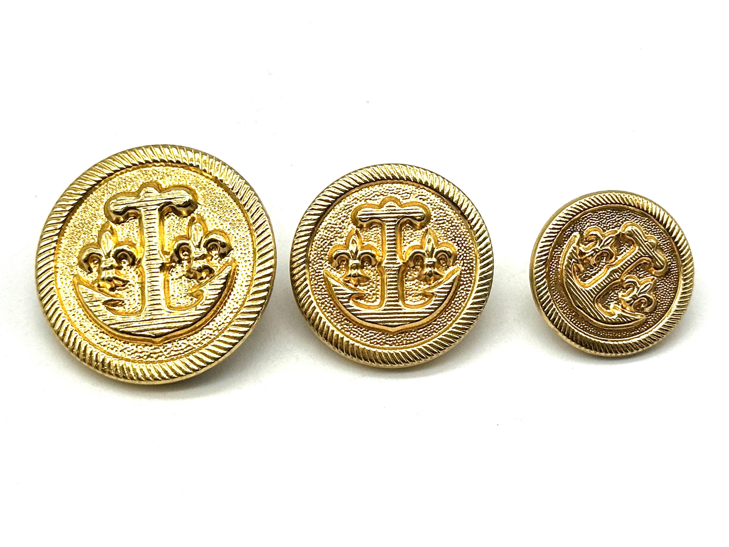 12 Vintage Gold Anchor Shank Buttons: Nautical Sewing Crafts - Etsy
