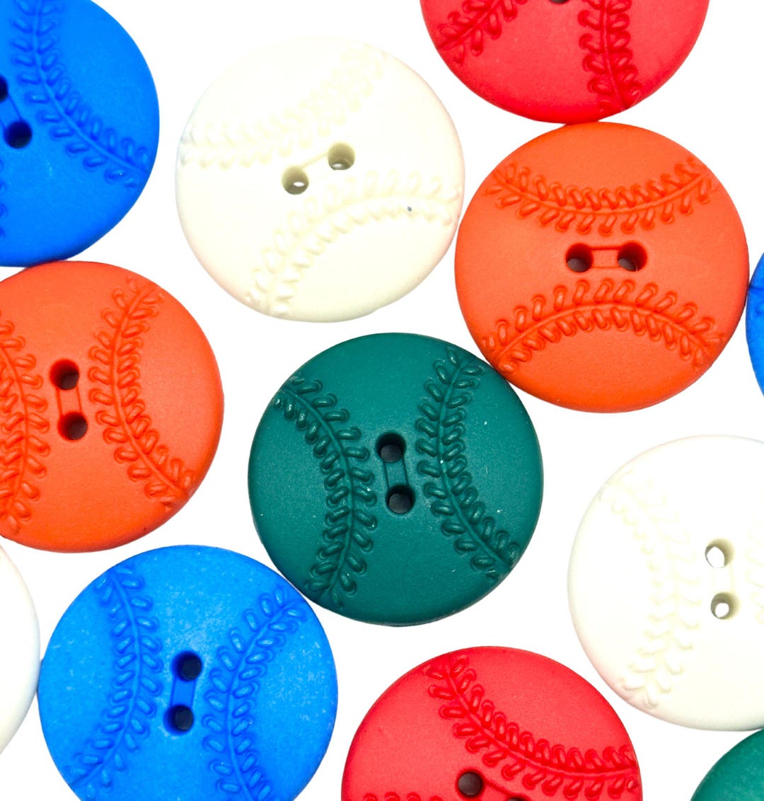 Vintage Baseball Buttons: Metal Sewing Embellishments, Set of 6 (28mm ...