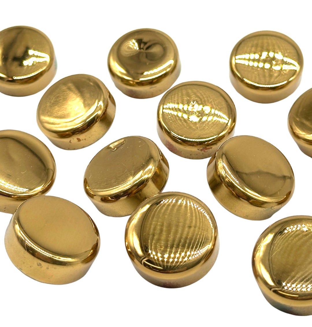 12 Pcs Vintage Gold Shank Buttons for Jackets, Coats, DIY Projects ...