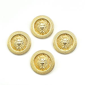 6 Pcs Vintage Womans Power Shank Buttons Gold Metal Jacket Shirt Buttons Sewing Clothing Supplies K3591 Etsy UK