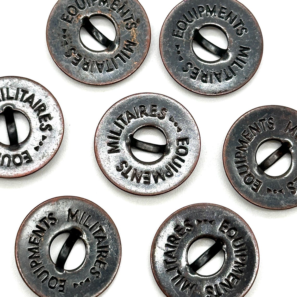 Vintage Military Metal Buttons: Antique Copper Sewing Embellishments ...