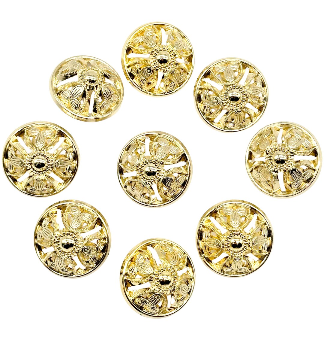 Gold craft buttons store