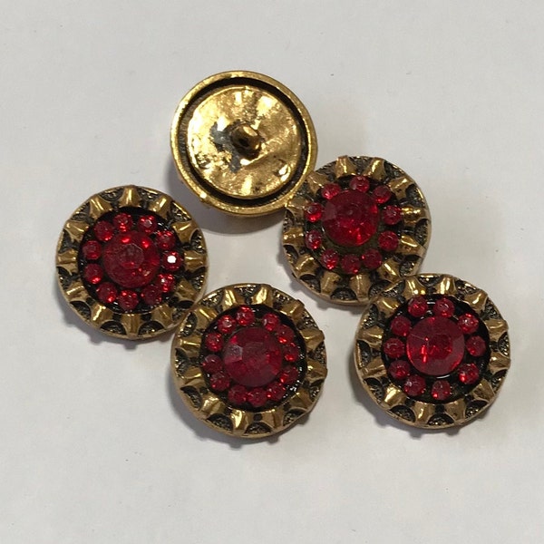 Red Vintage Buttons - Etsy