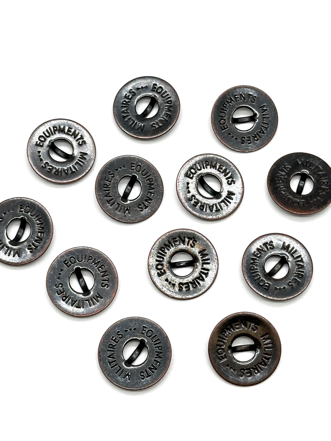 Vintage Military Metal Buttons: Antique Copper Sewing Embellishments ...