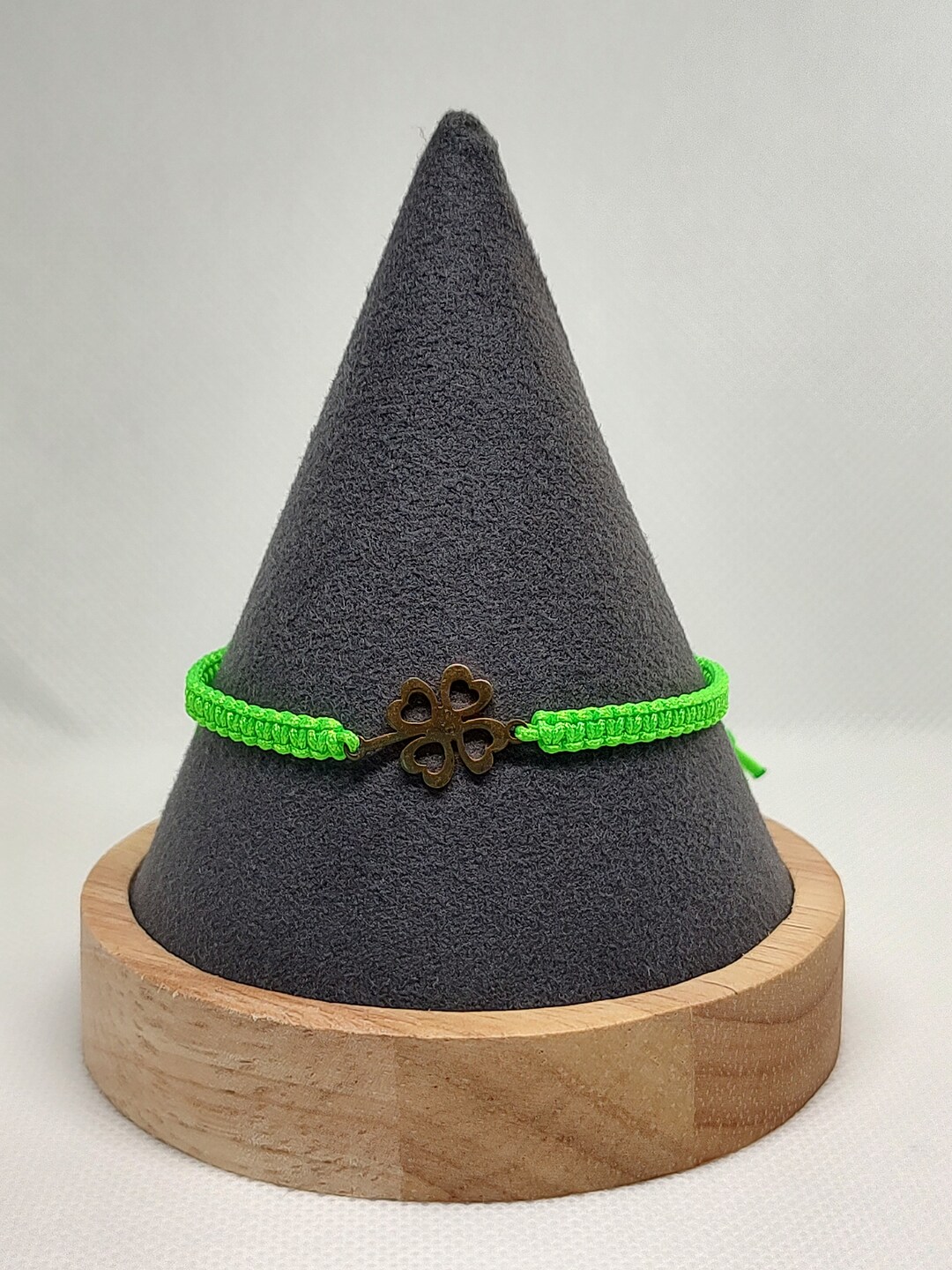 Lucky Clover Bracelet 4 Leaf Clover Nylon Cord Bracelet Adjustable St ...