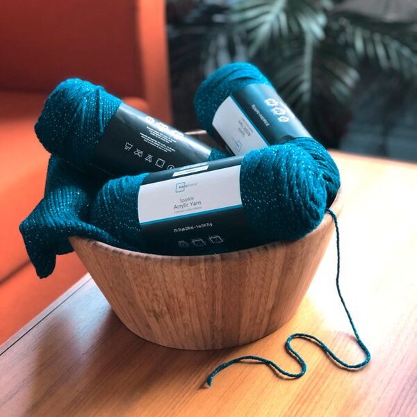 Teal Yarn - Etsy