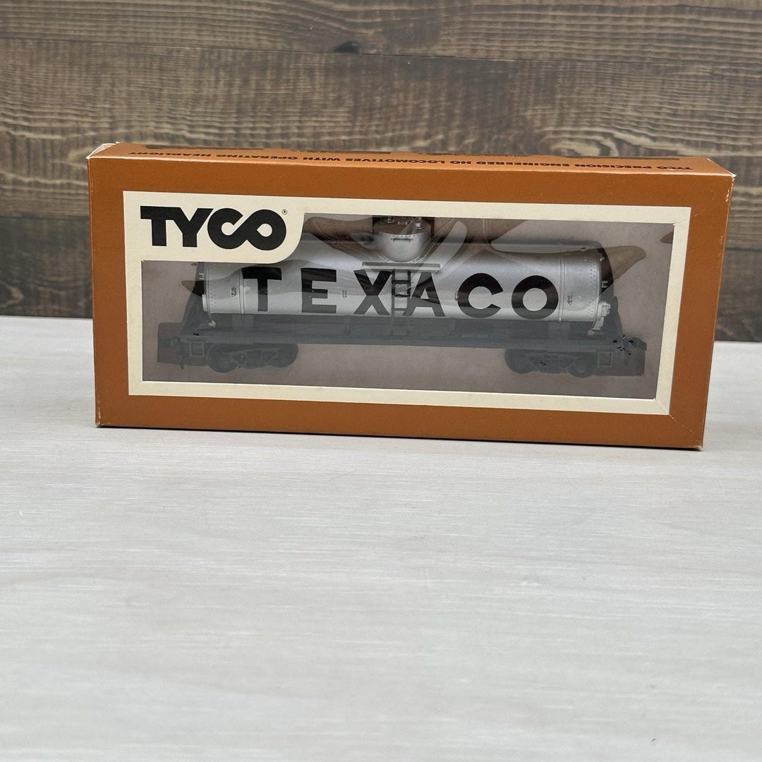 Vintage Tyco Texaco Tank Car HO Scale Train 315A - Etsy