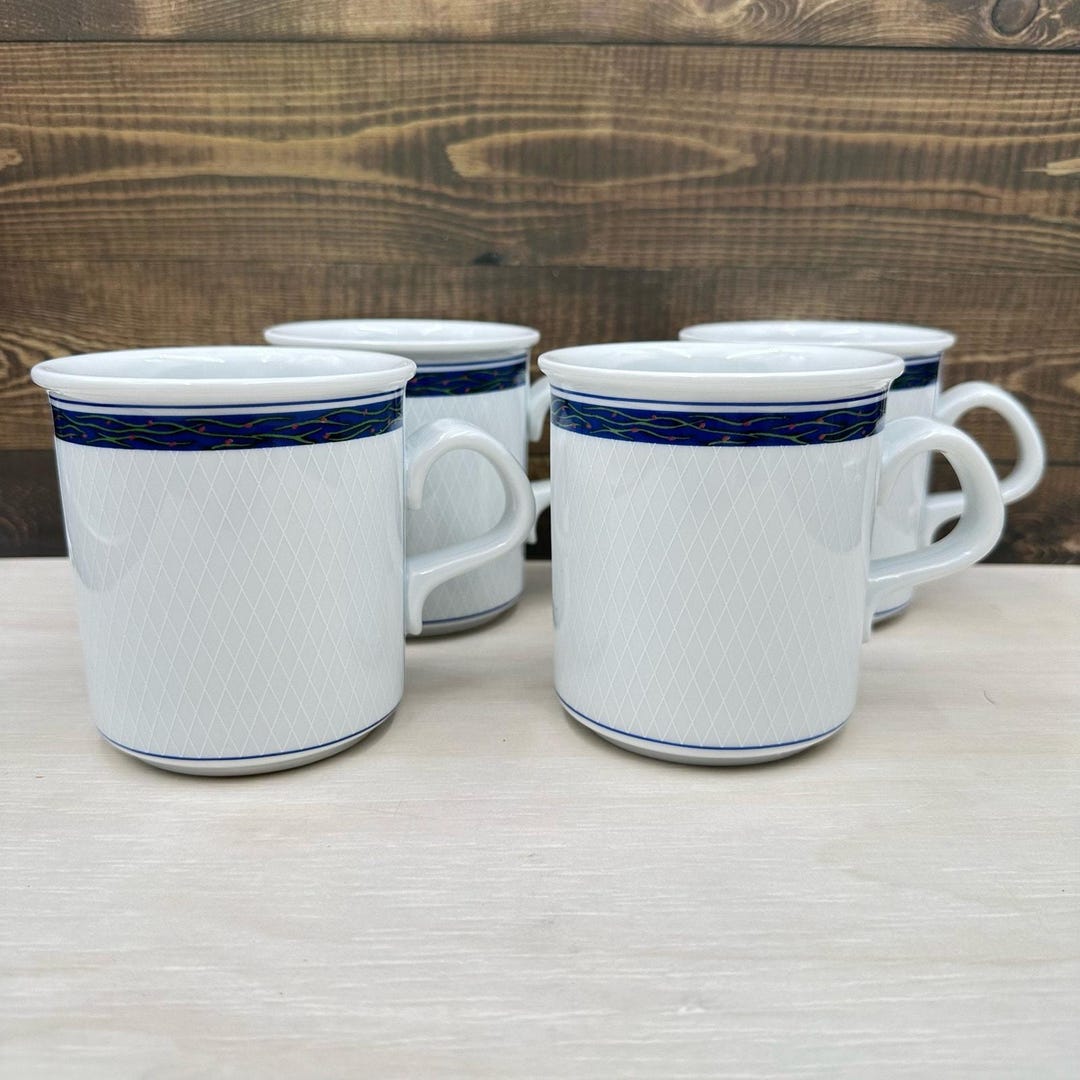 DANSK Set of 4 New Scandia Porcelain Coffee Mugs - Etsy