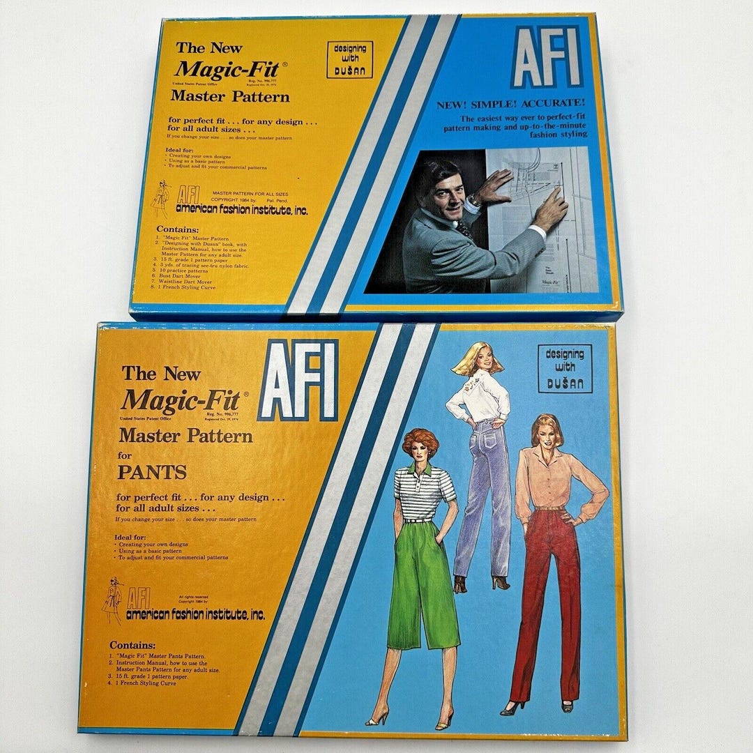 1984 AFI the New Magic Fit Master Pattern for Pants More Designing With ...
