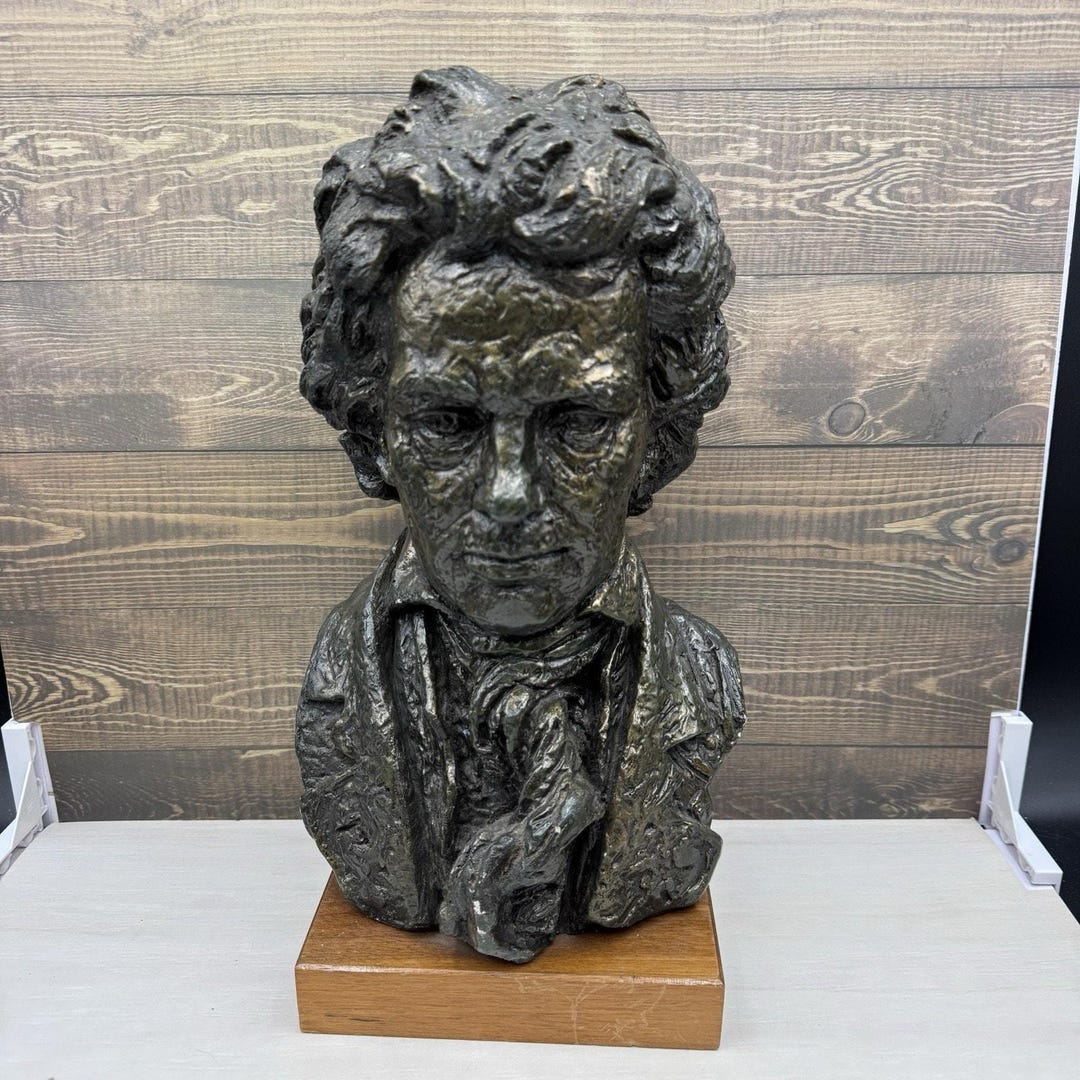 Vtg Edward Schillaci Austin Prod Bust Beethoven 1961 Bust Ludwig Von ...