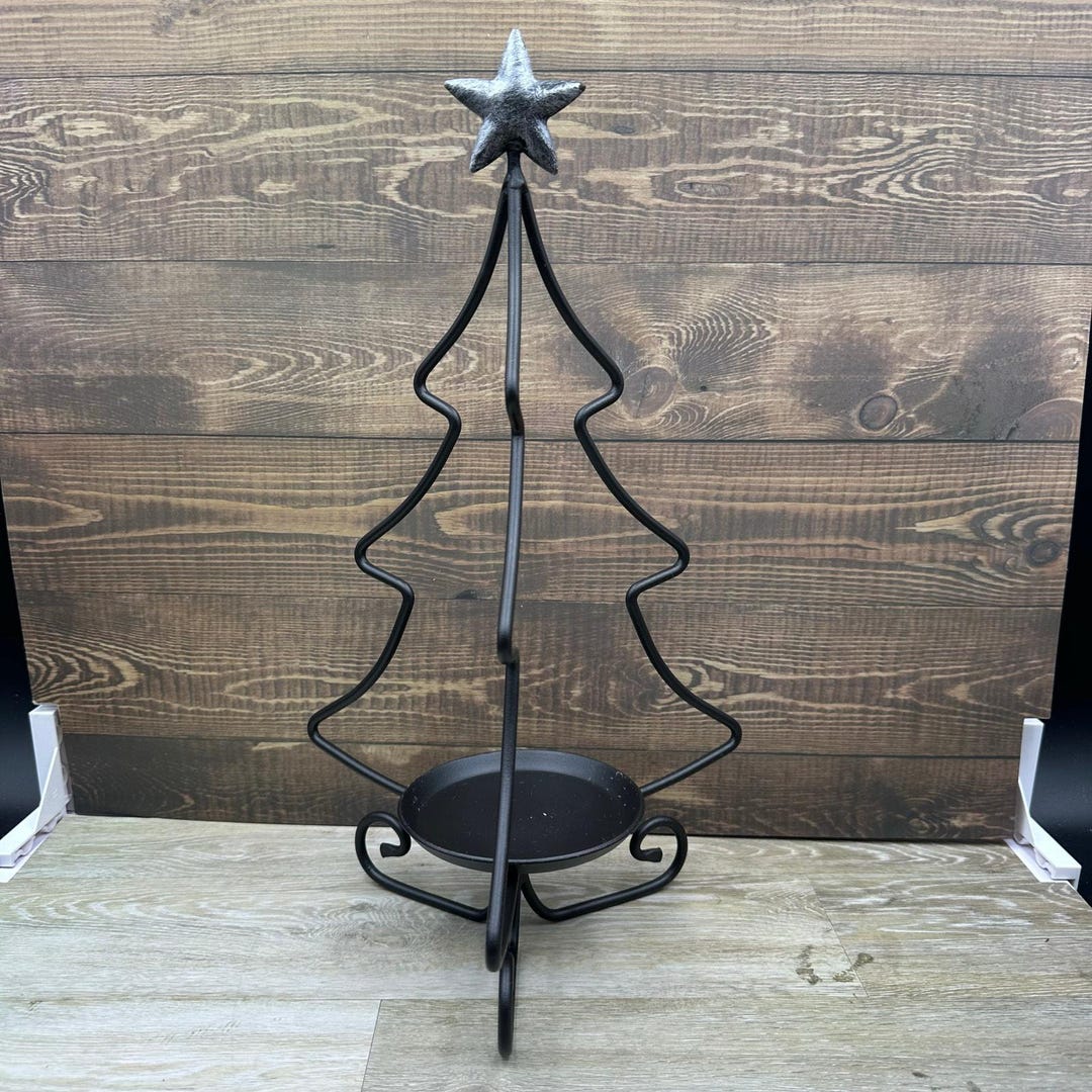 Longaberger Wrought Iron Christmas Tree Candle Holder - Etsy