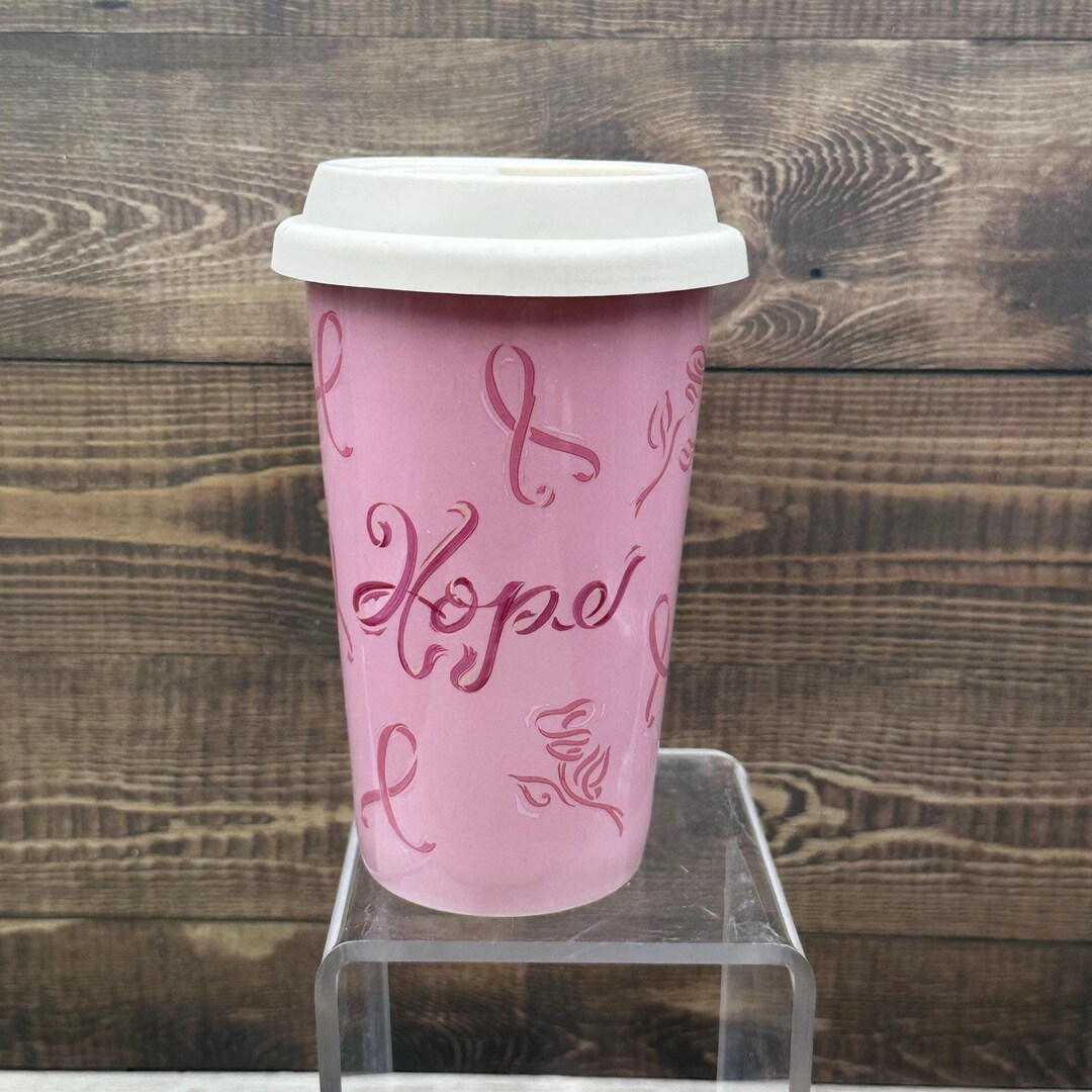 Longaberger Horizon of Hope Pottery Travel Mug Cup 10 Oz - Etsy