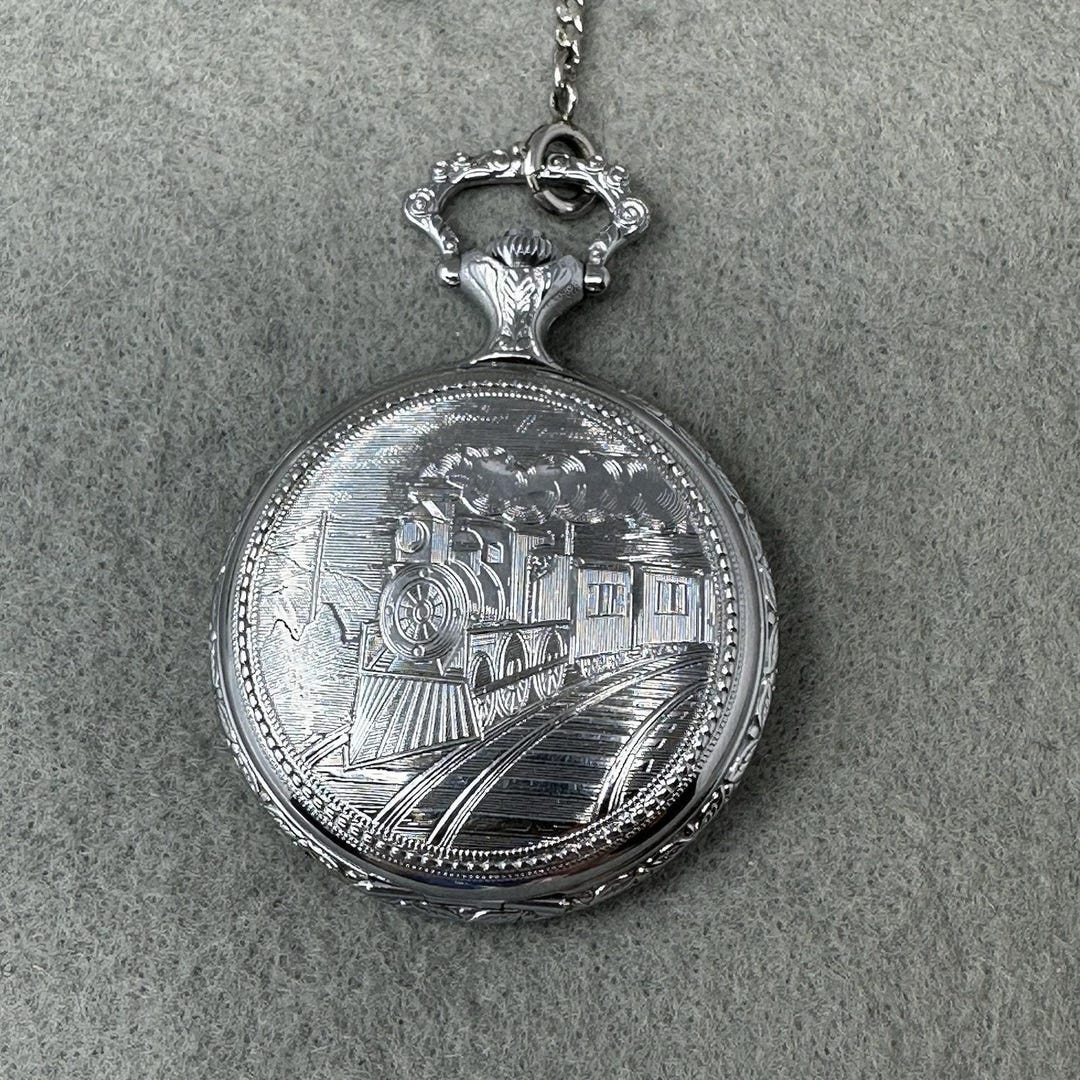 Timex Railroad Wind up Pocket Watch Silver Color Case Keeps Time - Etsy