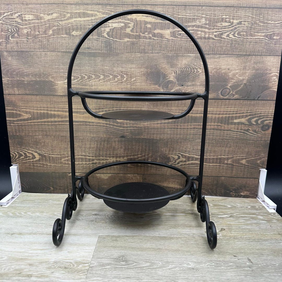 Longaberger Wrought Iron 7 Inch Pie Pan Stand Woven Traditions Baker - Etsy