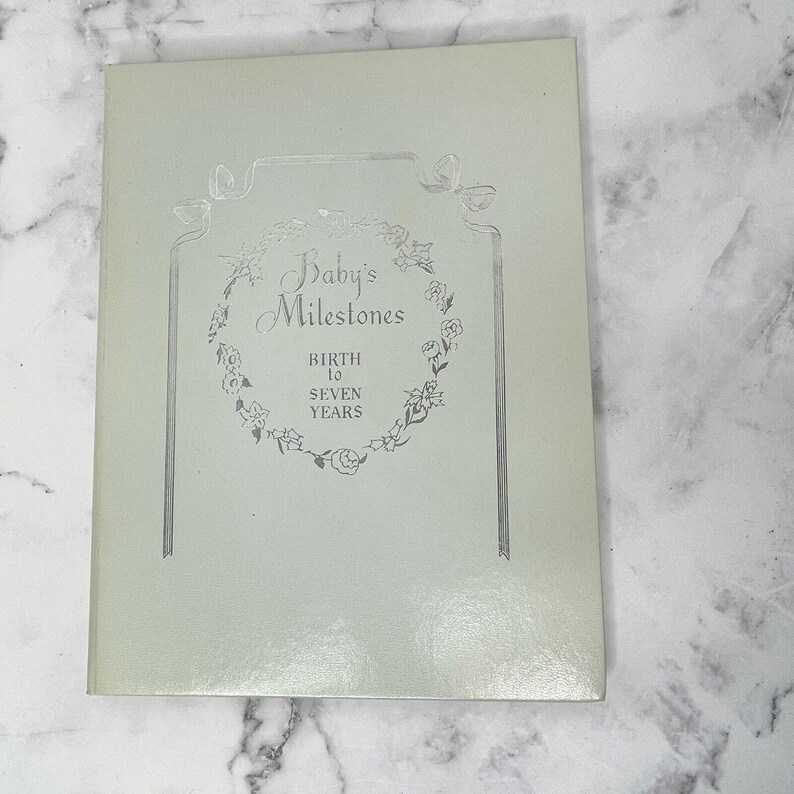1957 Gibson Babys Milestones Birth to Seven Years Memory Book in Box ...
