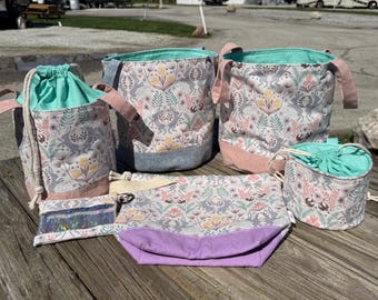 Blue Fairytale Project Bags - Pick Your Style - Ready to Ship! by the ...