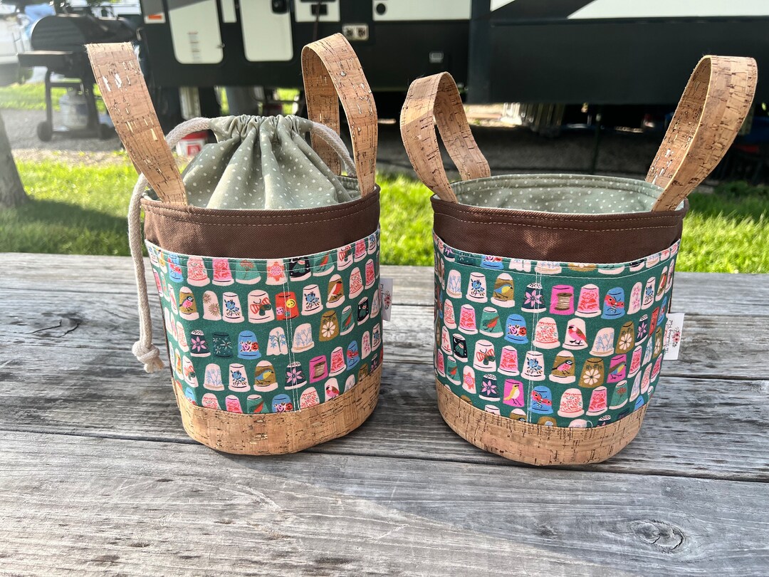 Thimbles Small Bucket Project Bag - Etsy