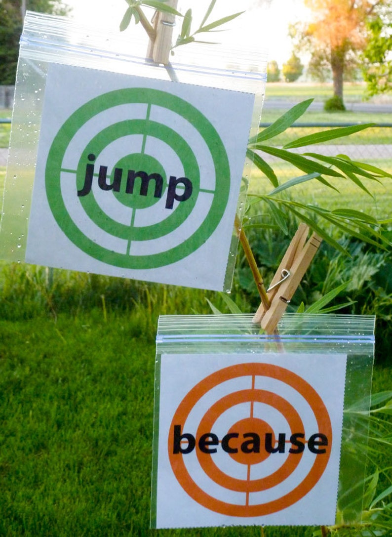 Target Practice Sight Word Game for Pre-kindergarten Through - Etsy