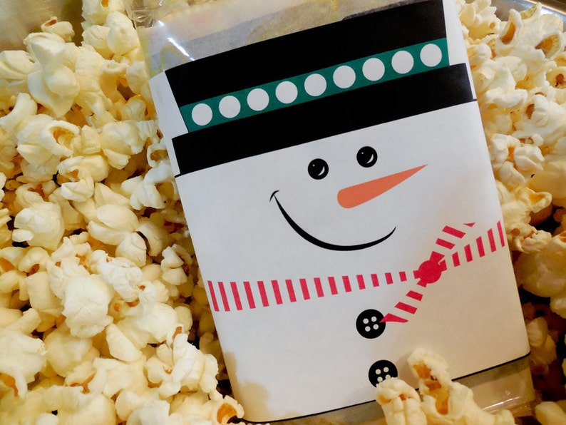 Holiday Neighbor Gift- 2 Microwave Popcorn Wrappers (NO Redbox Codes ...