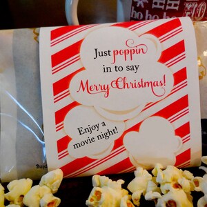 Holiday Neighbor Gift- 2 Microwave Popcorn Wrappers (NO Redbox Codes ...