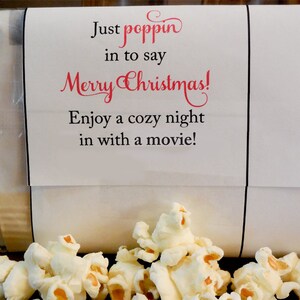 Holiday Neighbor Gift- 2 Microwave Popcorn Wrappers (NO Redbox Codes ...