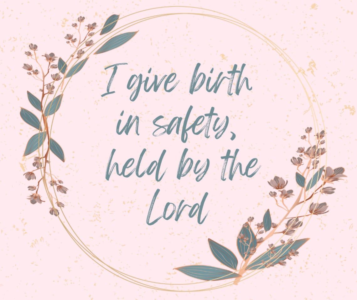 Christian Birth Affirmations Pack 1 - Etsy