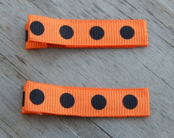 Orange hair clips | Etsy