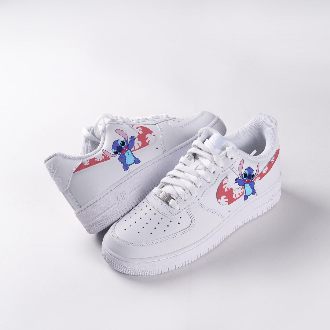 Air Force 1 Custom, Handpainted Stitch Custom AF1, Stitch Air Force ...