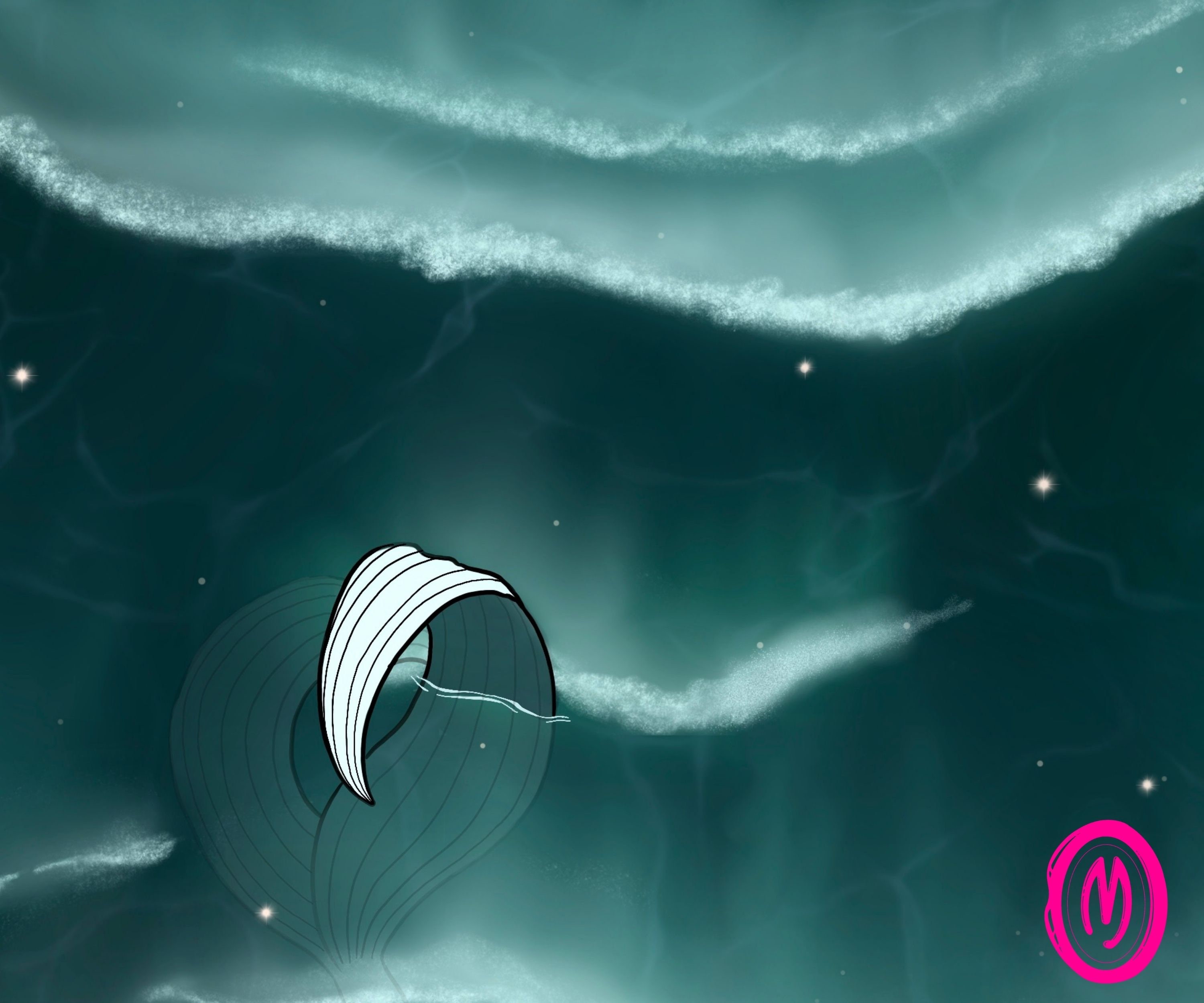 Midnight Swim Mermaid Wall Art Mermaid Art Print Ocean Wall Art Ocean ...
