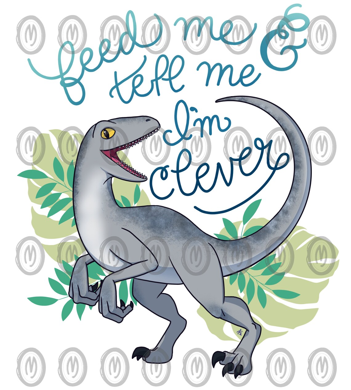 Clever Girl | Dinosaur Printable | Raptor Printable | Velociraptor Wall ...