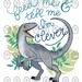 Clever Girl Dinosaur Printable Raptor Printable Velociraptor Wall Art ...