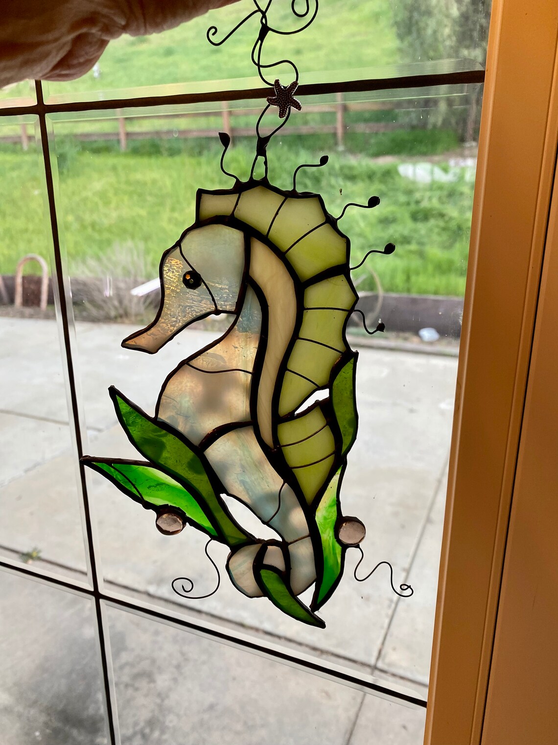 Seahorse, Stained Glass Seahorse, Suncatcher, Stain Glass Sea Horse ...