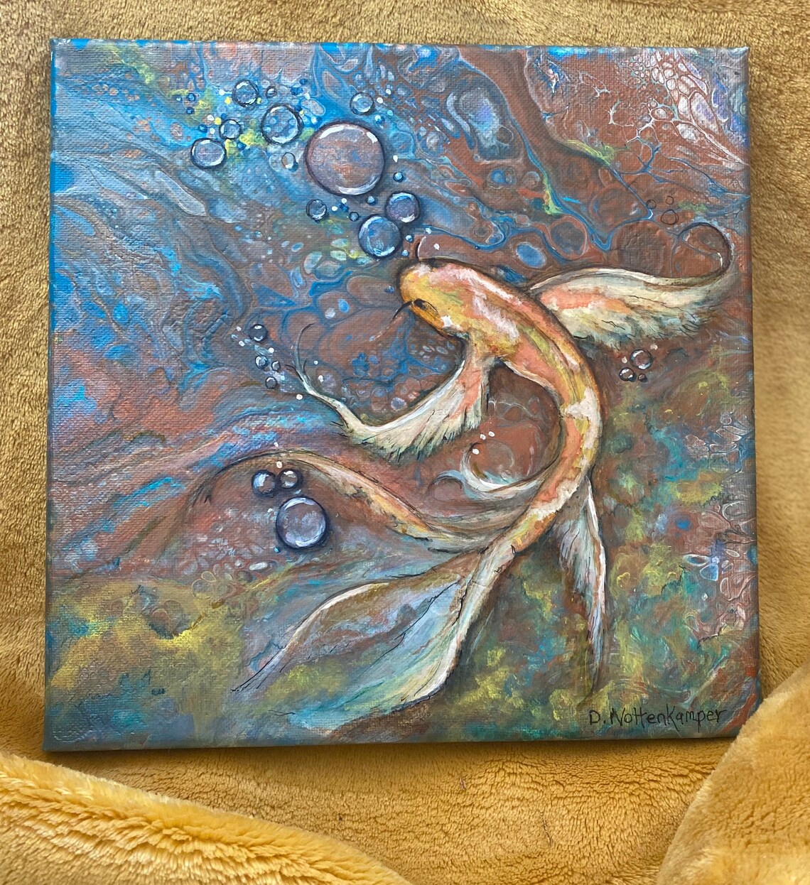 Acrylic Painting Art Acrylic Painting on Canvas Pour - Etsy