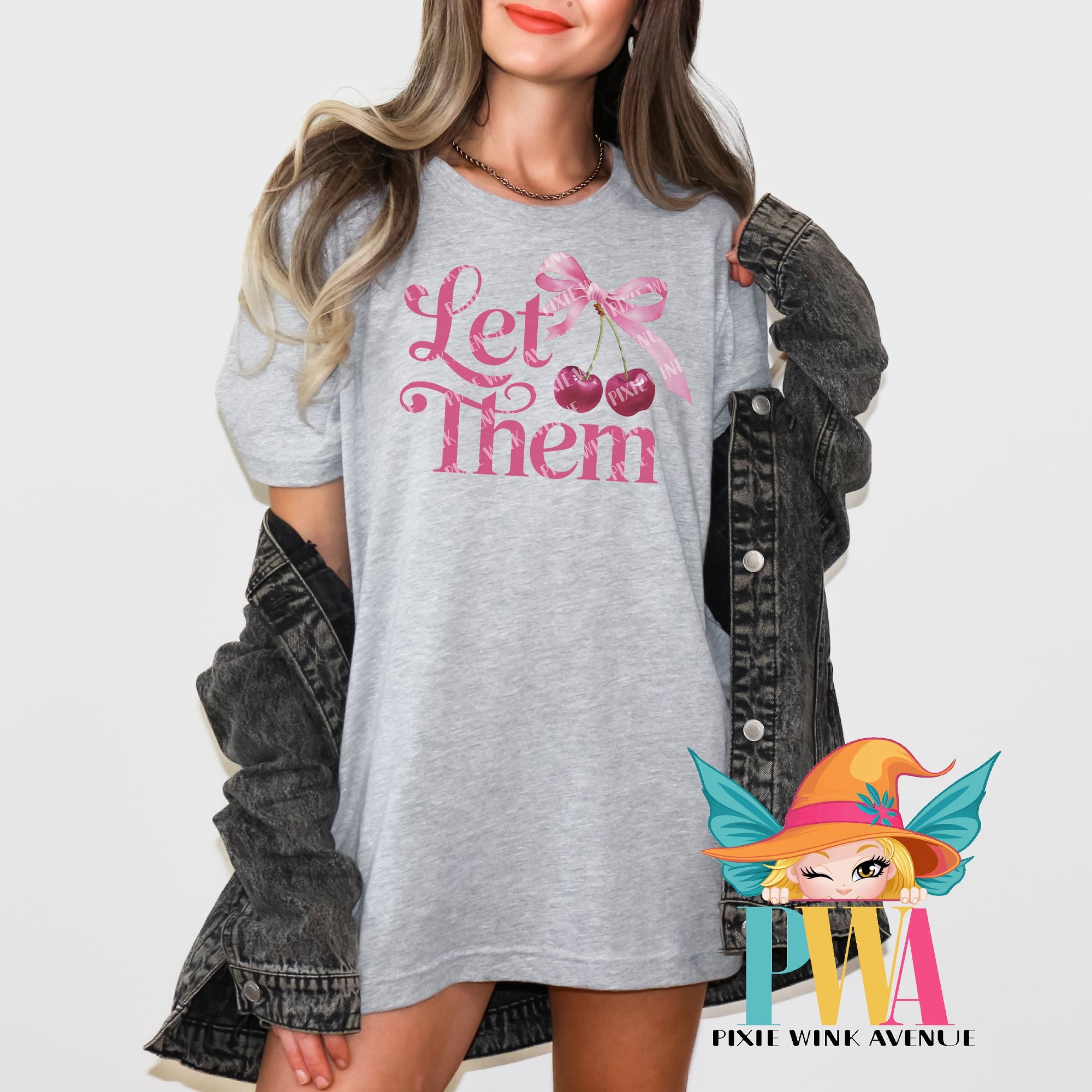 Let Them Sublimation Digital Design Download, Cherry Png, Coquette Png ...