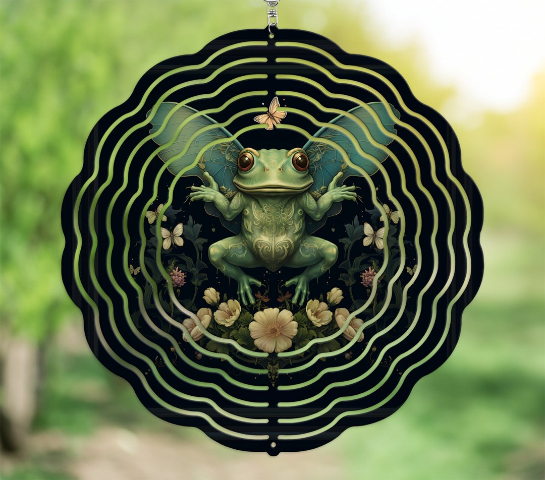 Enchanting Frog With Butterfly Wings Spinner Sublimation Design ...