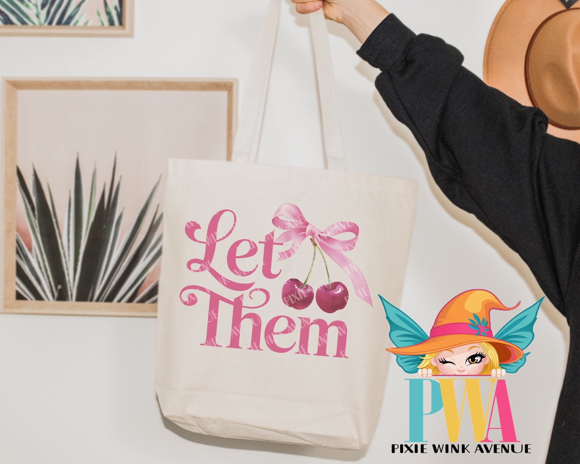 Let Them Sublimation Digital Design Download, Cherry Png, Coquette Png ...