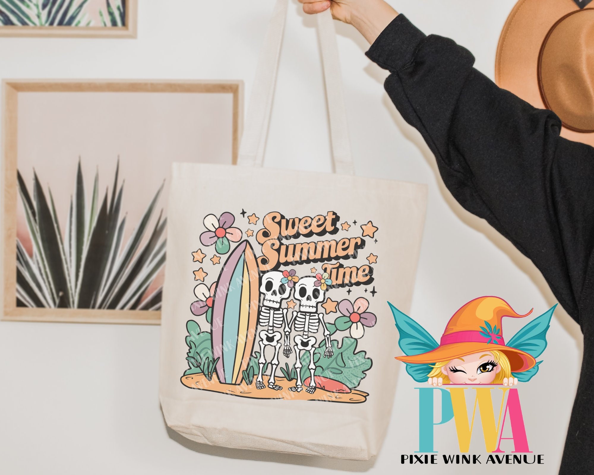 Skeleton Sweet Summertime Sublimation Digital Design Download, Summer ...