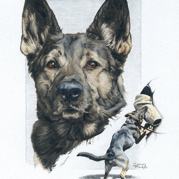 K9 Drawing - Etsy