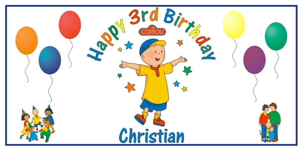 Caillou Birthday Card