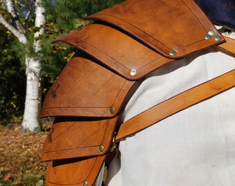 Leather Pauldron | Etsy